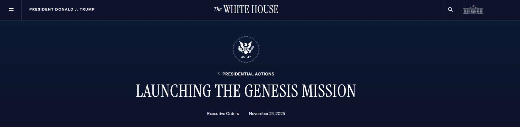 Emergency Briefing: Genesis Mission. What is it and what do you need to ...